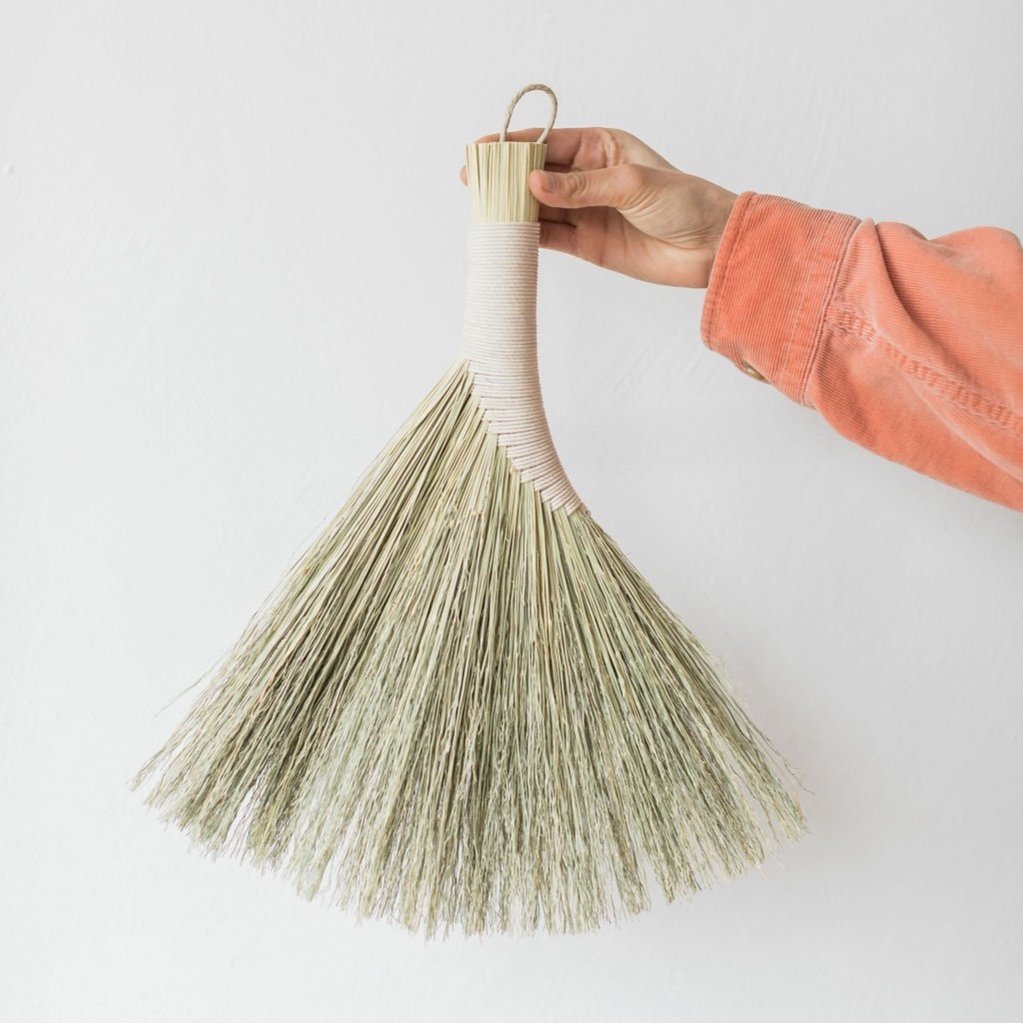 Turkey Wing Hand Broom - Natural Hemp – farmette co