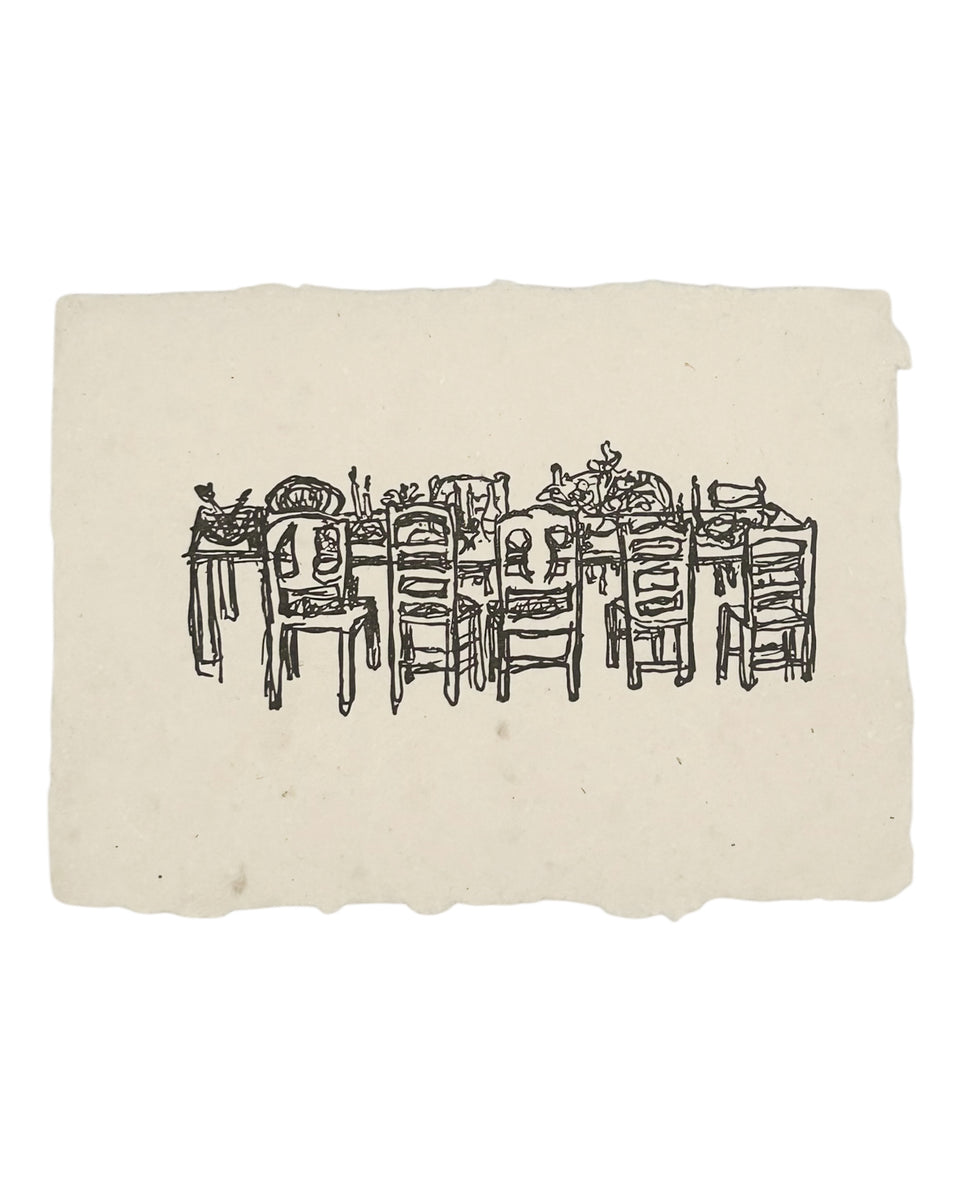 homemade paper simple minimalist art print – farmette co